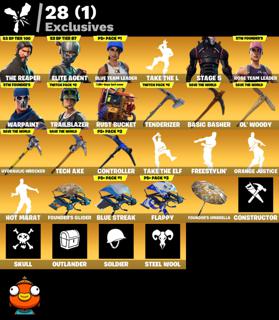 61 skins / OG STW, The Reaper, Elite Agent, Blue Team Leader, Omega ...